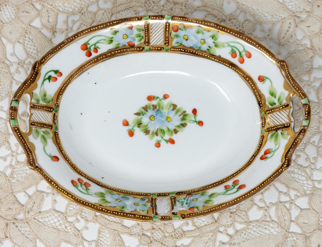 Nippon Hand-painted, Morimura Bros, Hand-decorated Serving Dish, C.1911 ...