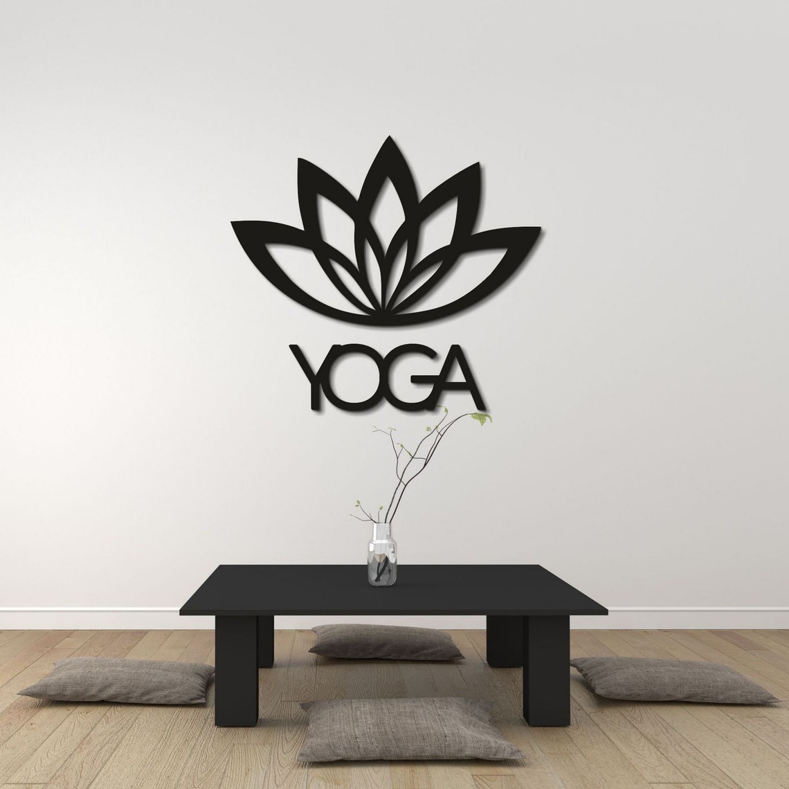 Yoga Wall Poster Custom Yoga Sign Wood Wall Decor Yoga | Etsy