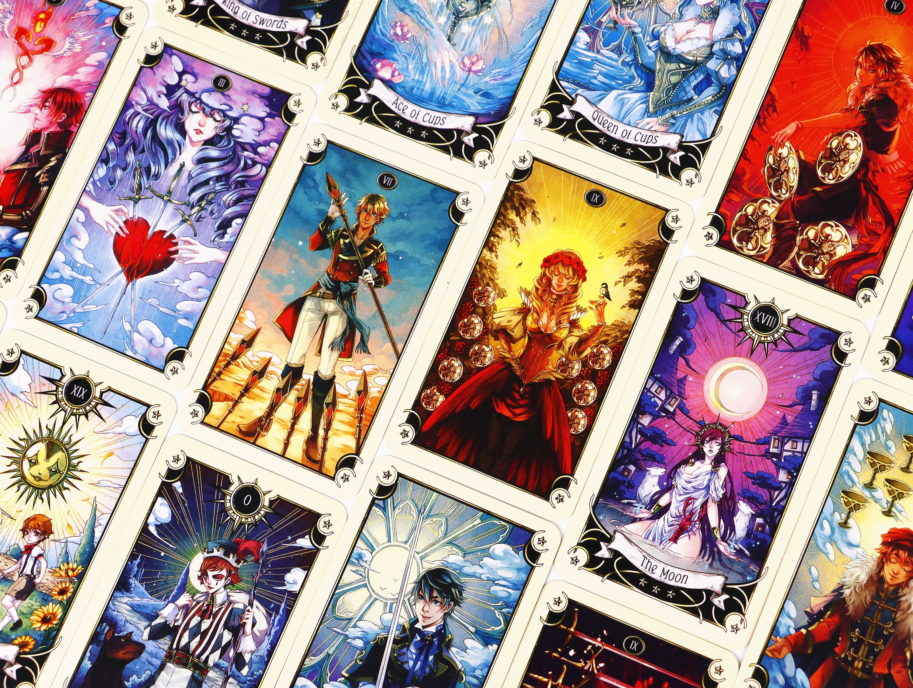 Full tarot card deck with guidebook for beginners Pretty | Etsy