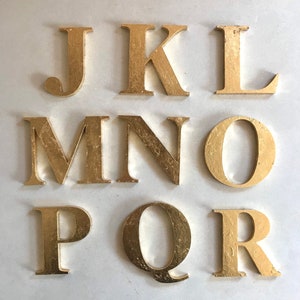 Decorative Gold Leaf Serif Letters, A-Z, 7cm - Etsy