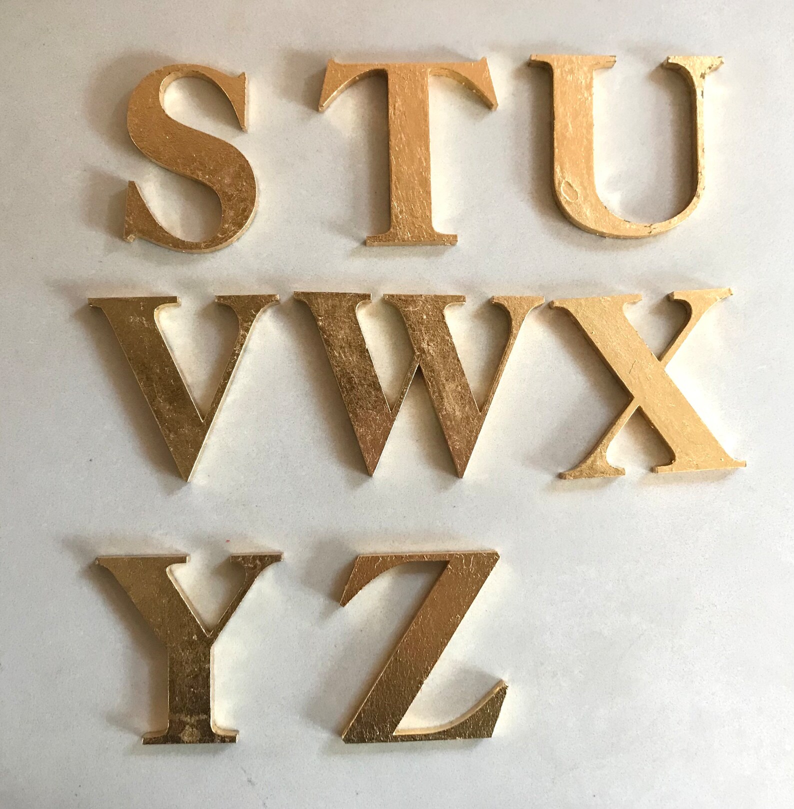 Decorative Gold Leaf Serif Letters, A-Z, 7cm - Etsy