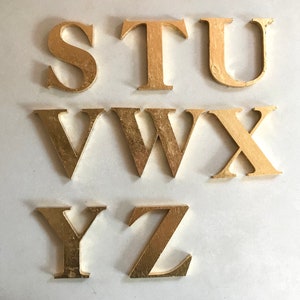 Decorative Gold Leaf Serif Letters, A-Z, 7cm - Etsy