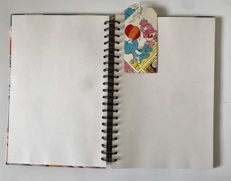 LARGE VINTAGE NOTEBOOK Care Bears Annual 1980s A Repurposed Book for ...