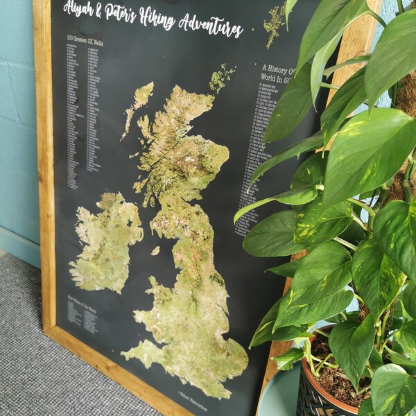 Uk Map Pin Board - Etsy UK