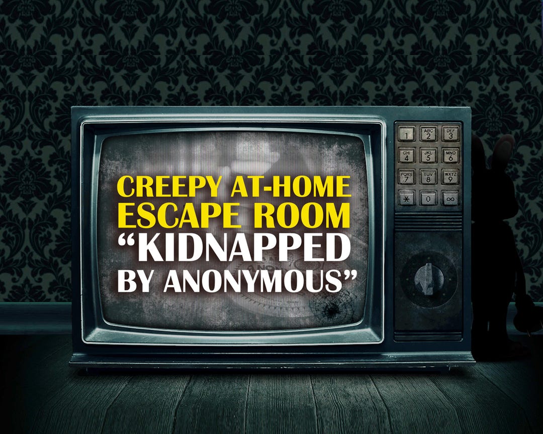 Escape Room "kidnapped by Anonymous". Creepy Date Night Valentines Gift ...
