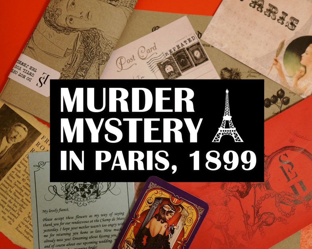 Tabletop Escape Room Game cabaret Lapin Blanc, Paris. Vintage Murder ...