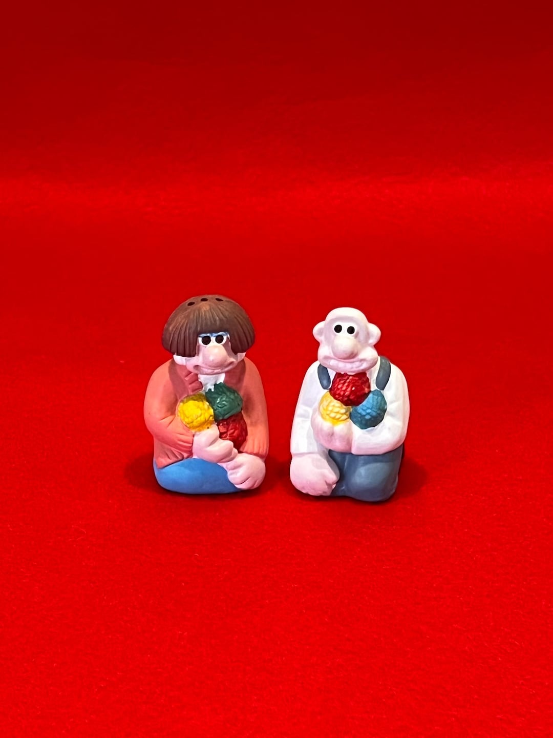 Wallace & Gromit Collection Wallace Wendolene Salt Pepper Shakers Pots ...
