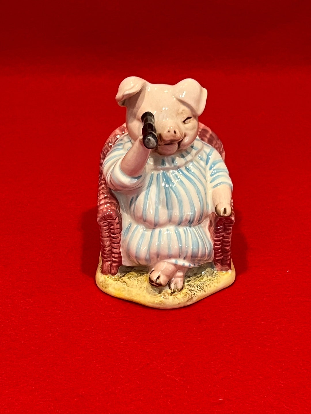 Beswick Beatrix Potter BP3 Little Pig Robinson Spying Figure - Etsy