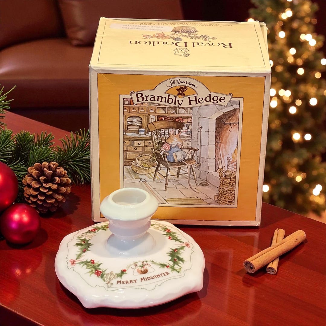 Royal Doulton Brambly Hedge Merry Midwinter Candle Holder - Etsy UK