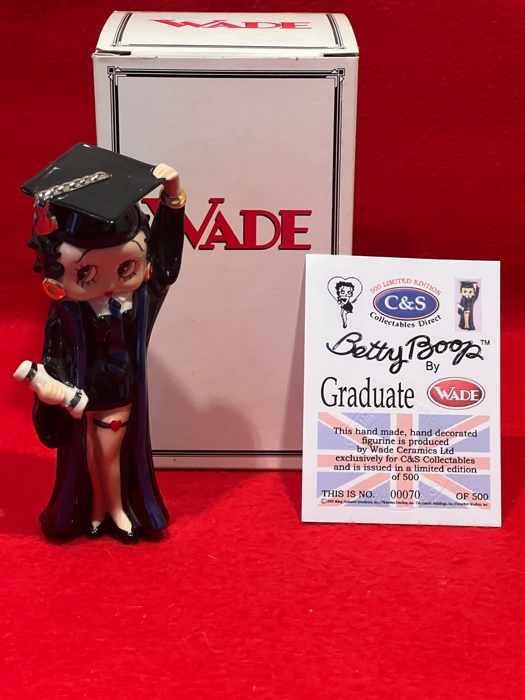 Retro Wade Betty Boop Graduate Figurine Limited Edition of 500 - Etsy