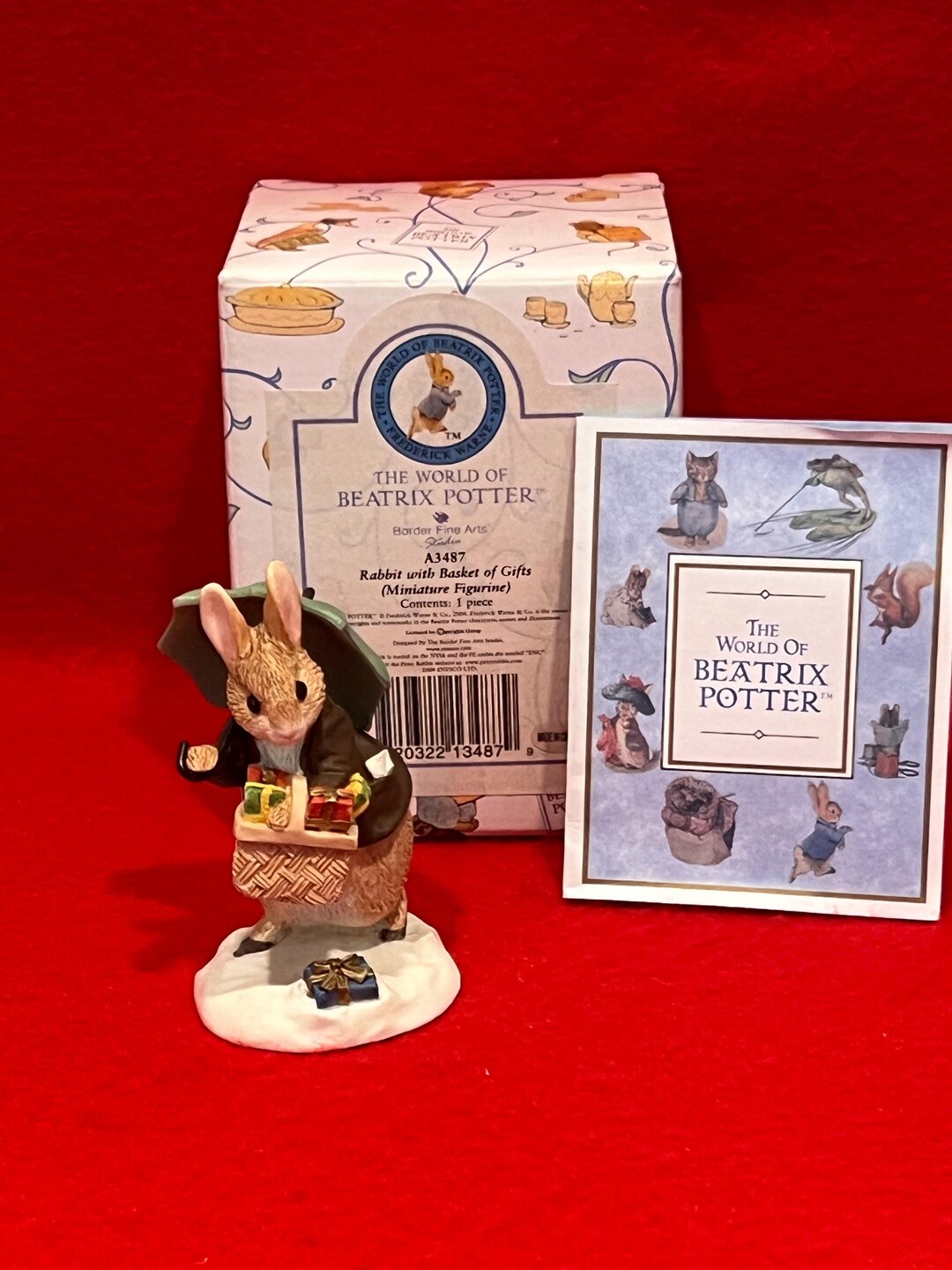 Border Fine Arts Beatrix Potter Figure Rabbit With Basket of Gifts - Etsy