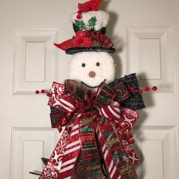 Snowman Head Tree Topper - Etsy