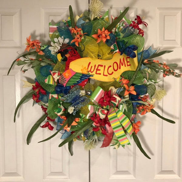 Tropical Wreath - Etsy