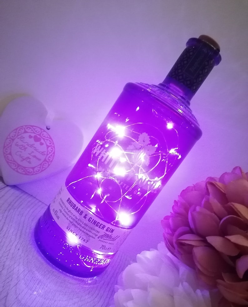 Whitley Neill Light up Bottle Light up Gin Bottle Upcycled - Etsy UK