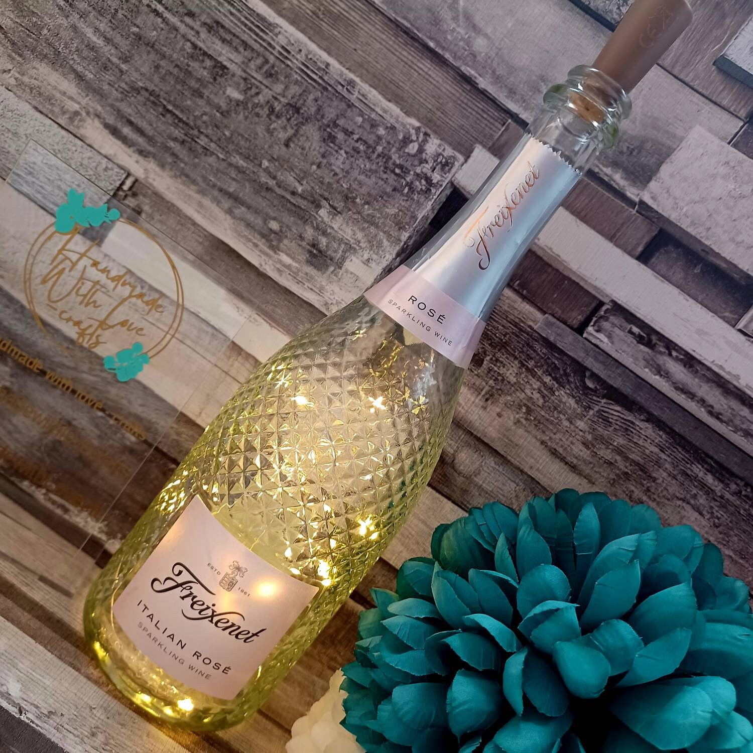 Freixenet Light up Bottle, Light up Bottle, Upcycled Prosecco Bottle ...