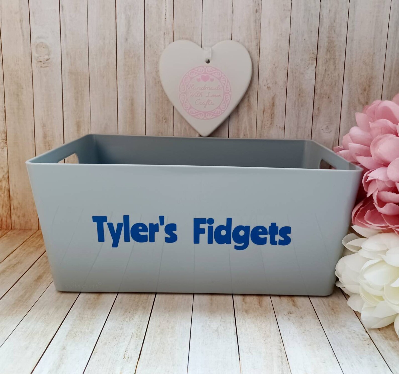 Personalised Fidget Toy Storage Box Bedroom Organiser - Etsy UK
