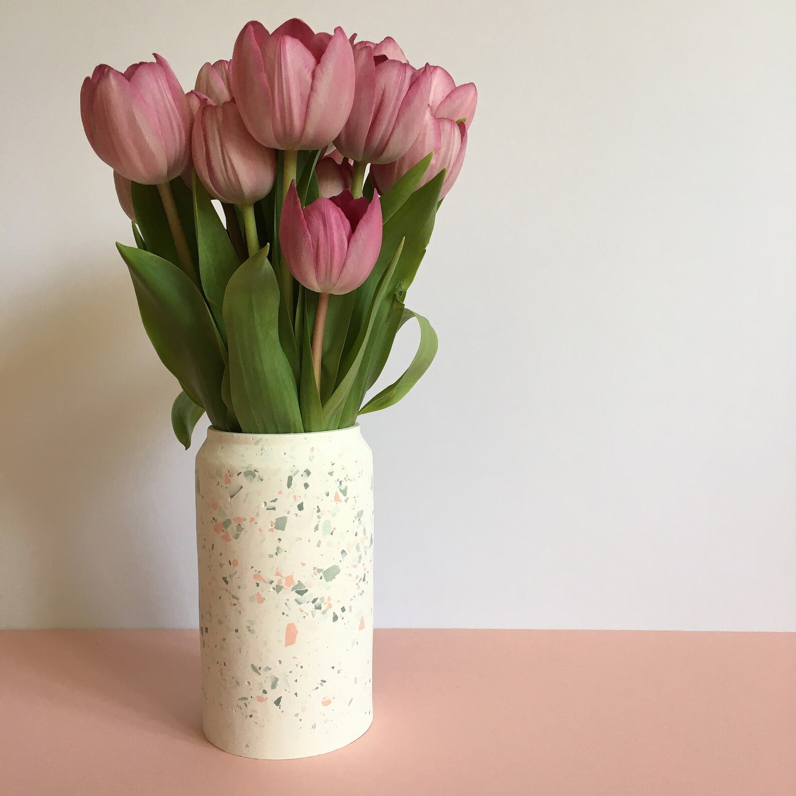 Jesmonite Speckled Vase Spring Flower Pot New Home Gift - Etsy UK