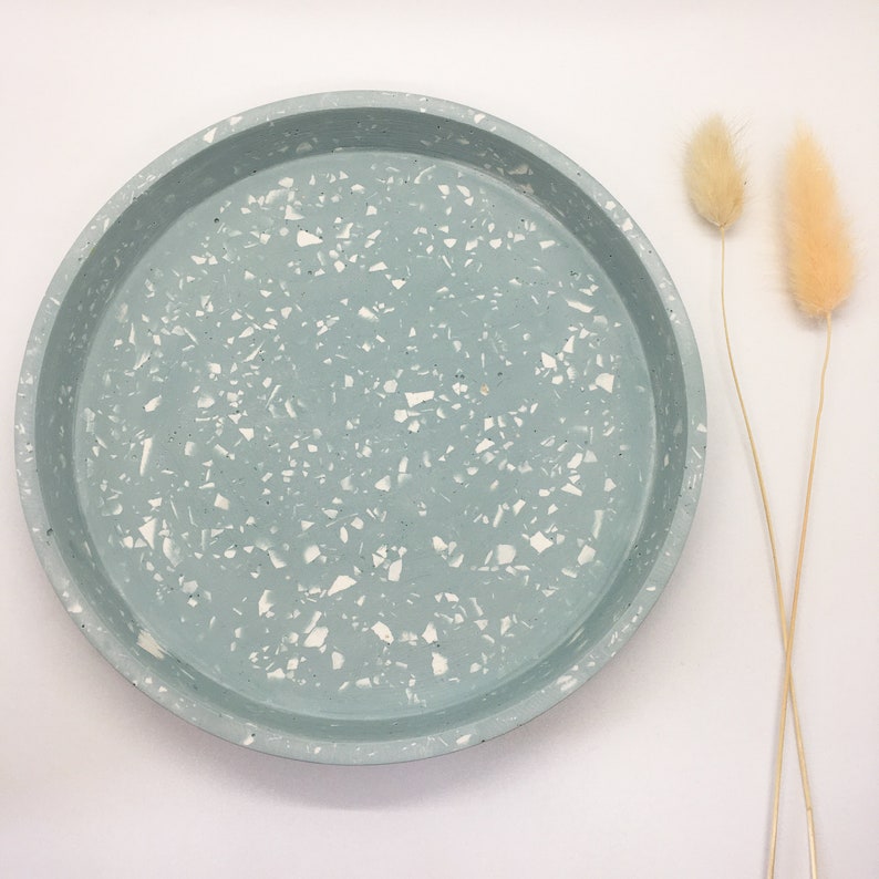 Large Round Pastel Decorative Tray 19cm Styling Display Dish - Etsy UK