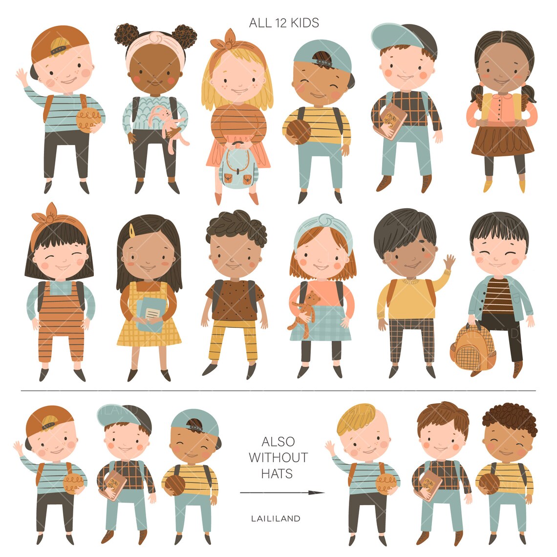 School Clipart Back to School Clipart Teacher Clipart | Etsy