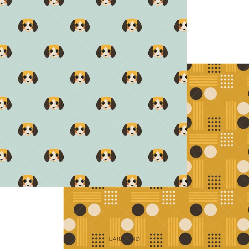Puppy Dog Digital Paper, Seamless Pattern (digital Download) - Etsy