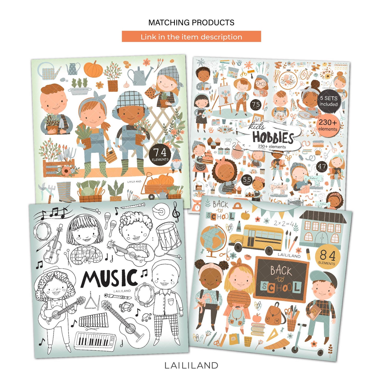 Music Clip Art, Musical Instruments Clipart, Kids Hobby Clipart, Music ...