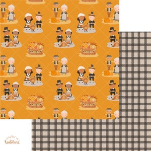 Thanksgiving Digital Paper, Seamless Pattern, Happy Thanksgiving ...