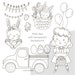 Easter Black and White Clipart, Easter Kids Doodle Clip Art, Easter ...