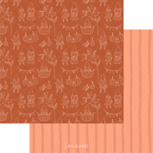 Fall Digital Paper, Gnome Seamless Pattern, Autumn Gnomes Digital ...