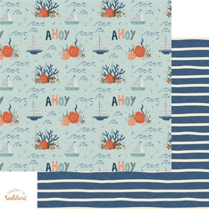 Nautical Digital Paper: Sea Seamless Patterns, JPG, EPS, SVG (instant ...