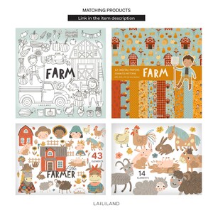 Fall Farm Clipart, Pumpkin Clipart, Fall Truck Clipart, Farmhouse ...