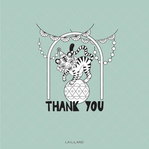 Circus Black and White Clipart Carnival Doodle Png Files Circus Kids ...