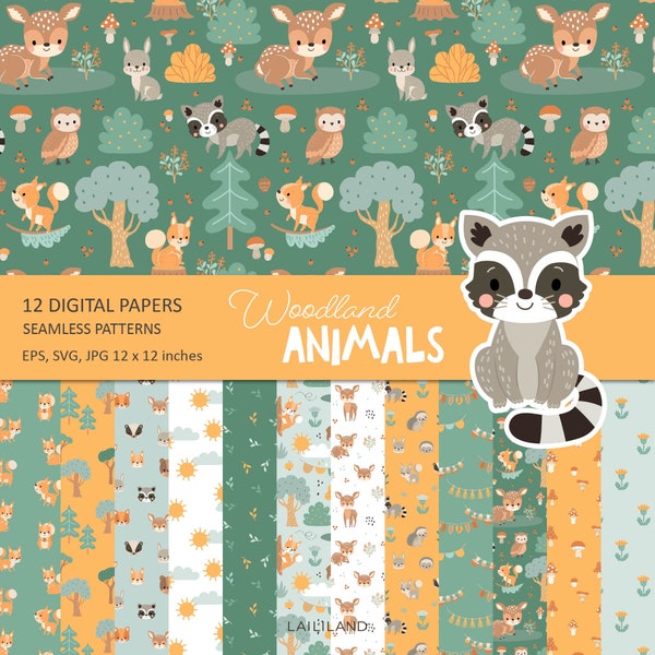 Woodland Wall Paper - Etsy