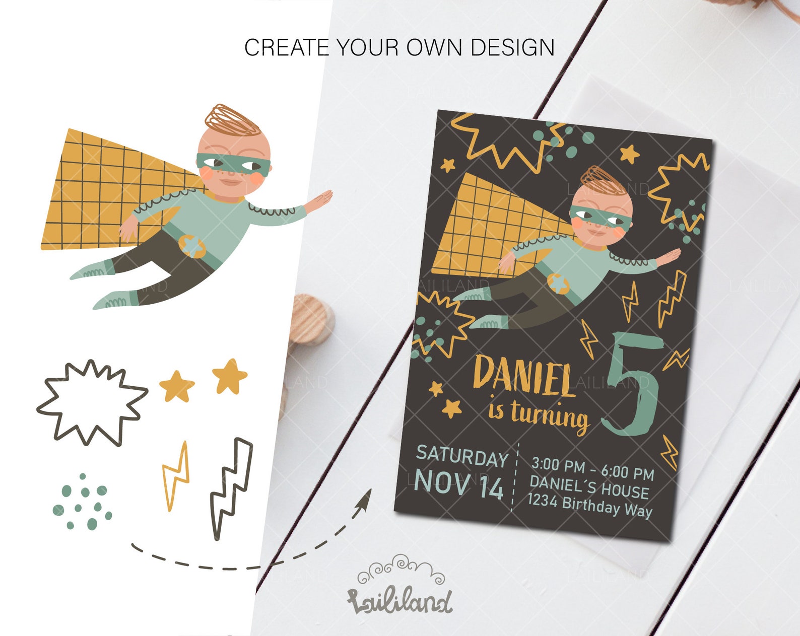 Superhero Clipart, Boy Superhero Clipart, African American Superhero ...