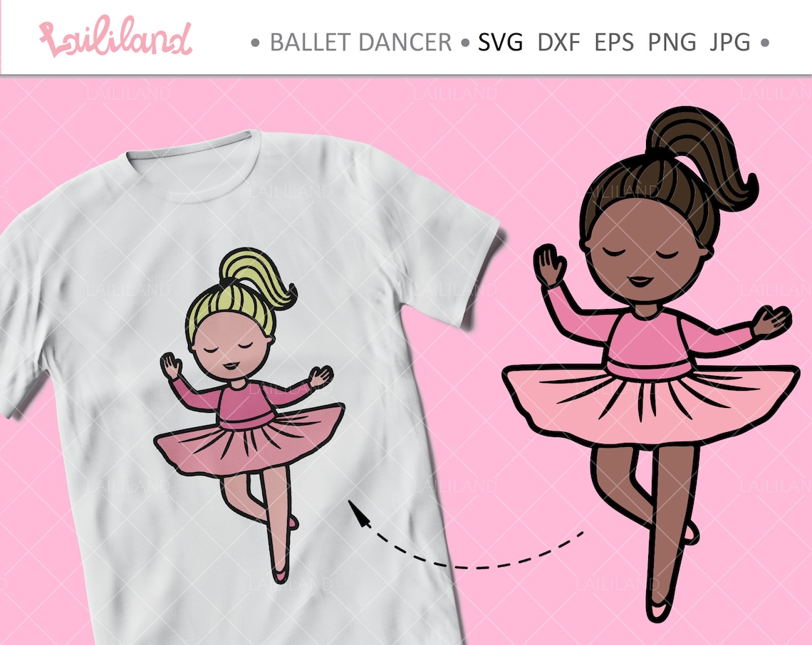 Dancer Svg Little Girl Svg Dance Svg Ballerina Svg - Etsy
