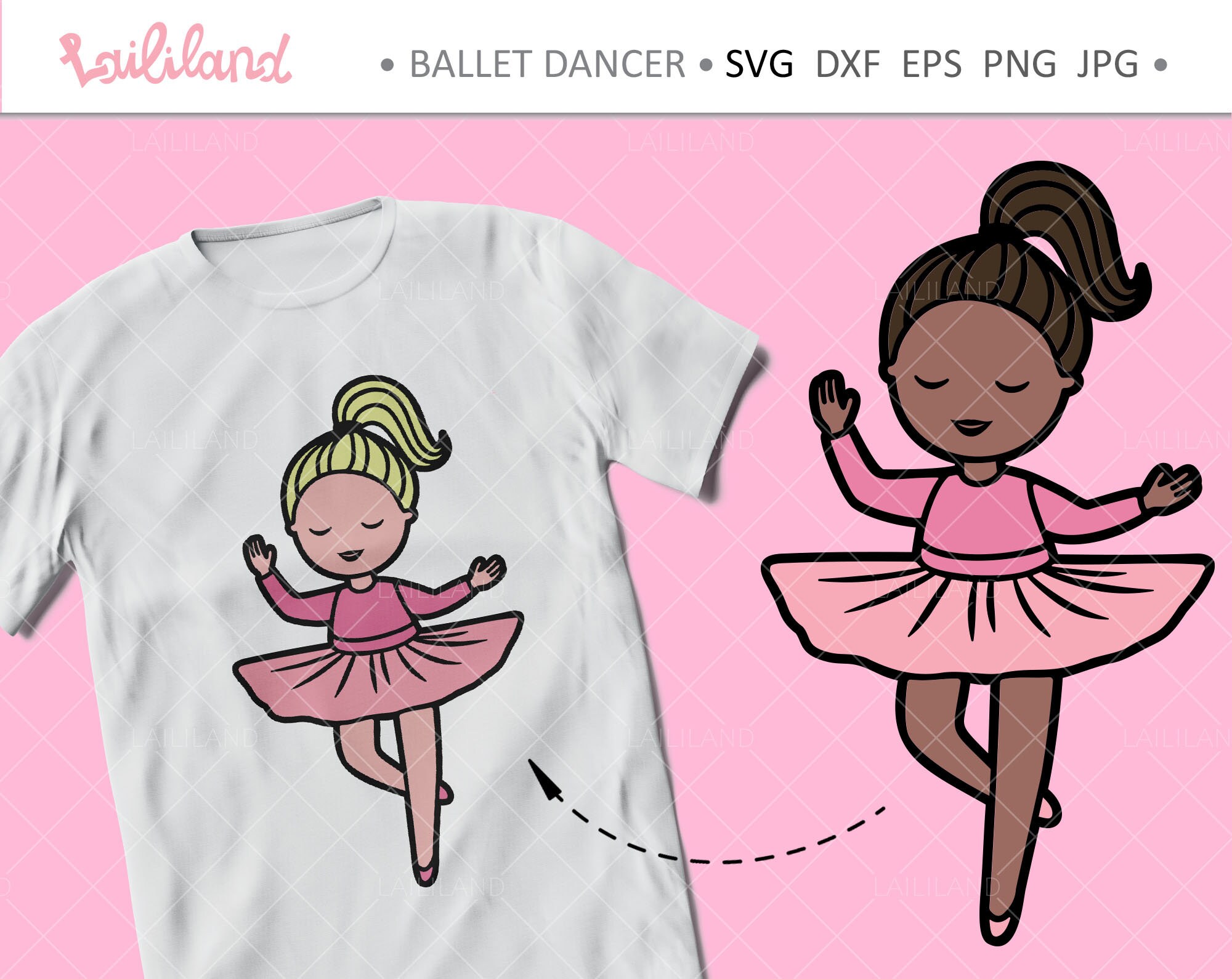 Dancer Svg Little Girl Svg Dance Svg Ballerina Svg - Etsy Ireland