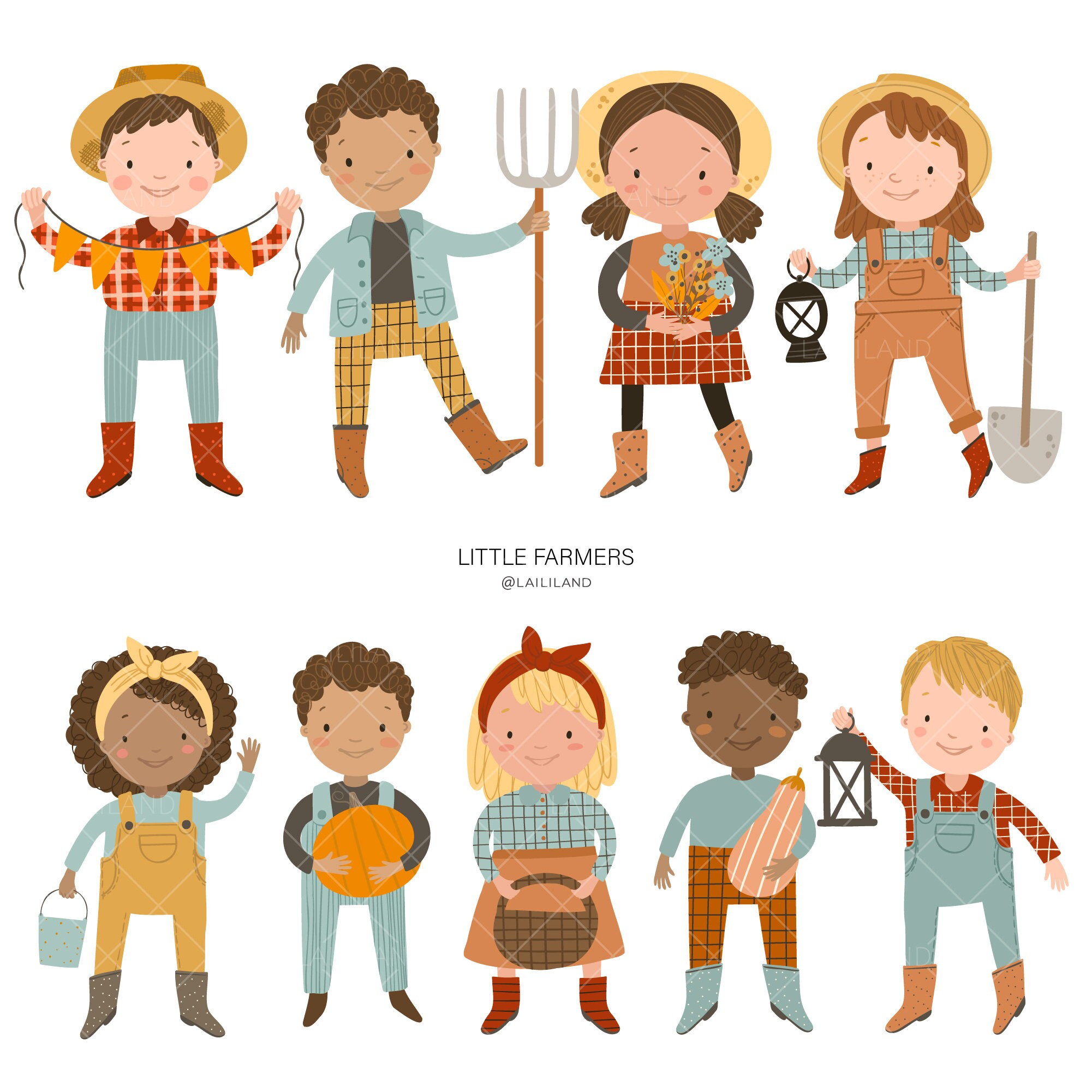 Fall Farm Clipart Pumpkin Clipart Fall Truck Clipart - Etsy