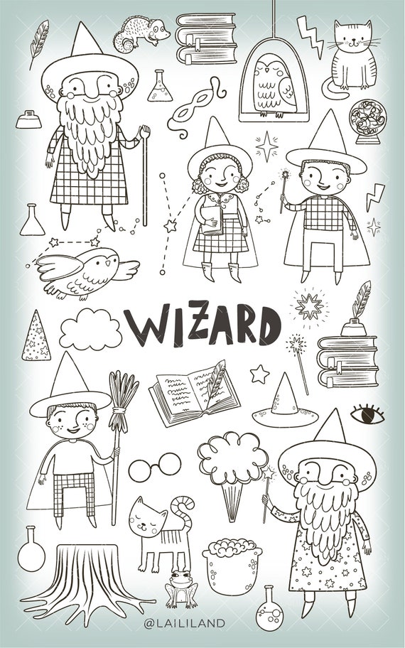 Magic Clipart Black And White