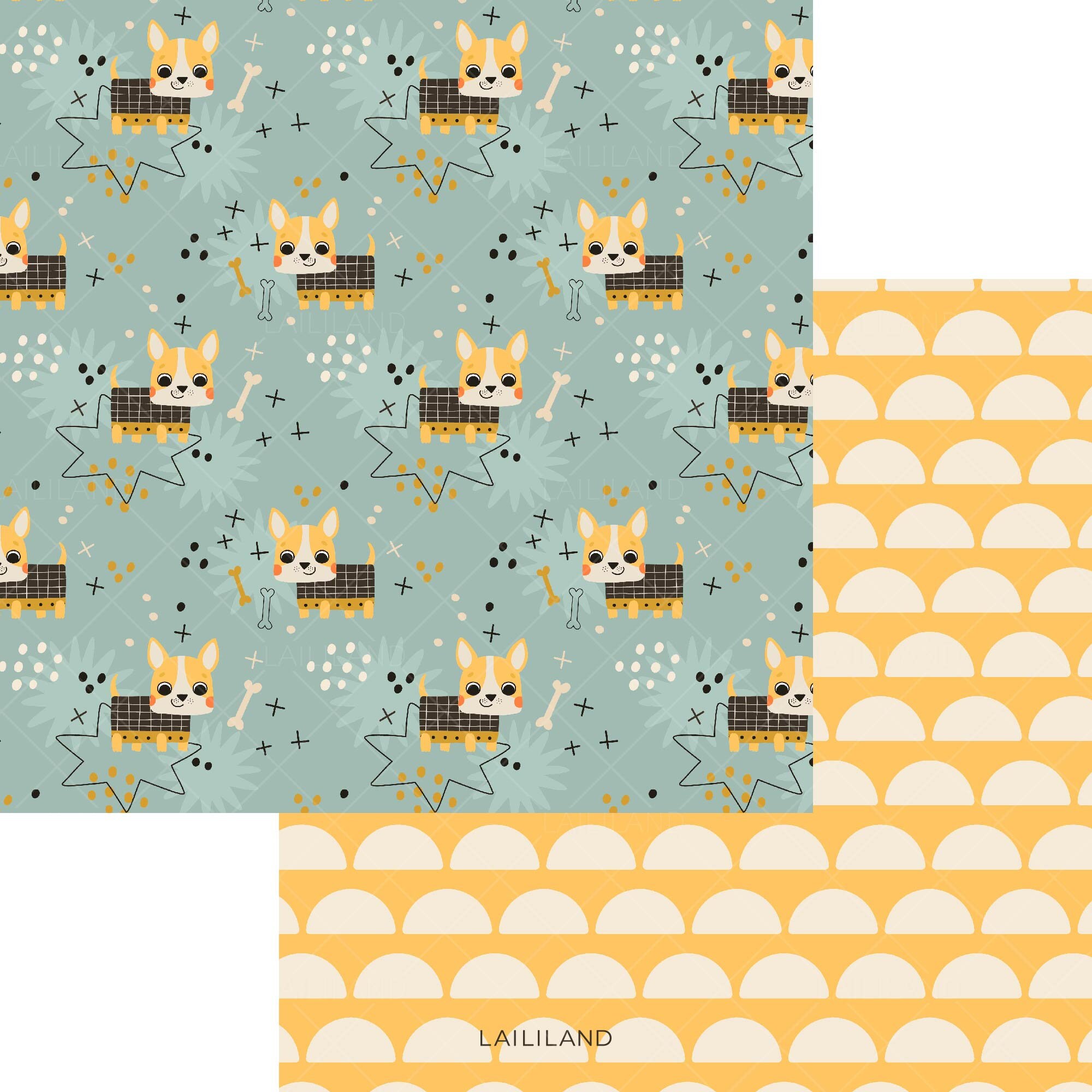 Puppy Dog Digital Paper, Seamless Pattern (digital Download) - Etsy
