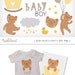 Baby Bear Boy Clipart Baby Shower Clipart Teddy Bear - Etsy