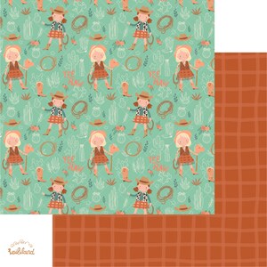 Cowgirl Digital Paper, Kids Seamless Pattern, Western Girl Digital ...