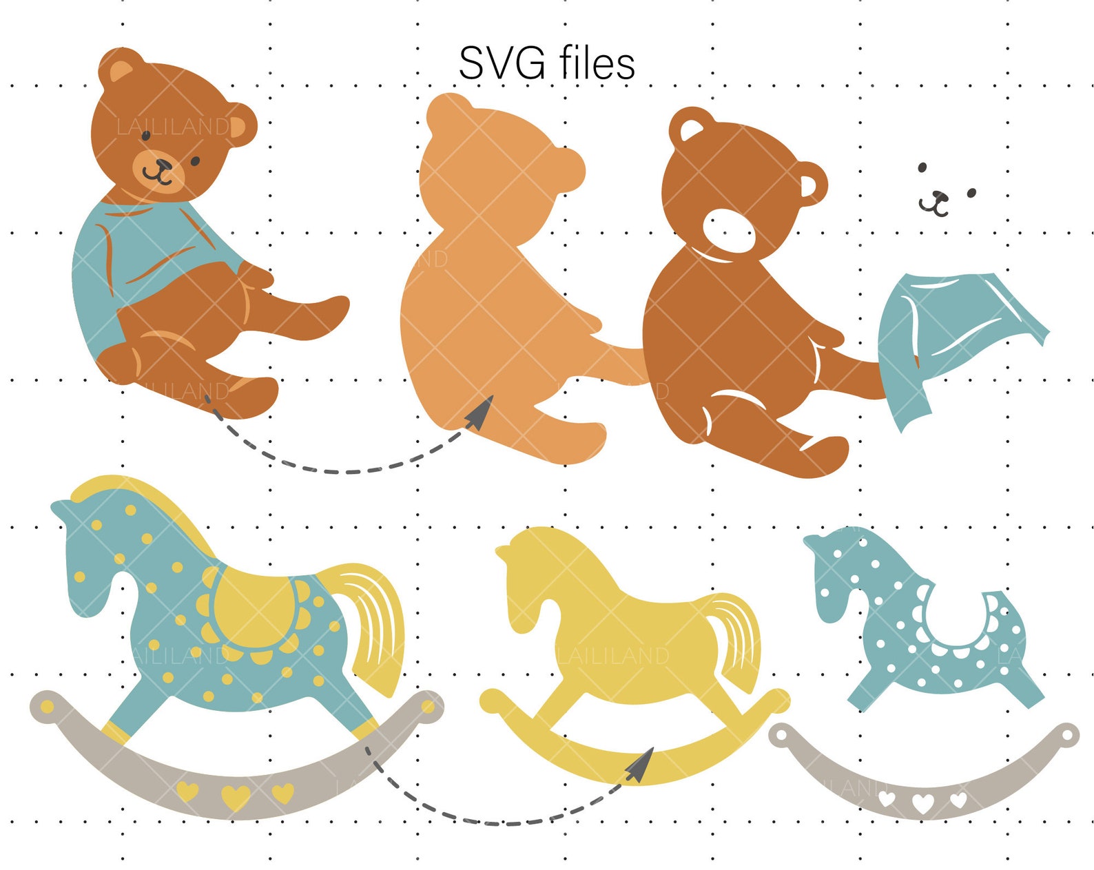 Teddy Bear Svg Baby Boy Svg Toy Both Svg Bunny Svg Baby - Etsy
