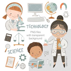 Science Clipart, Classroom Clipart, Kids Hobby Png, School Clip Art ...