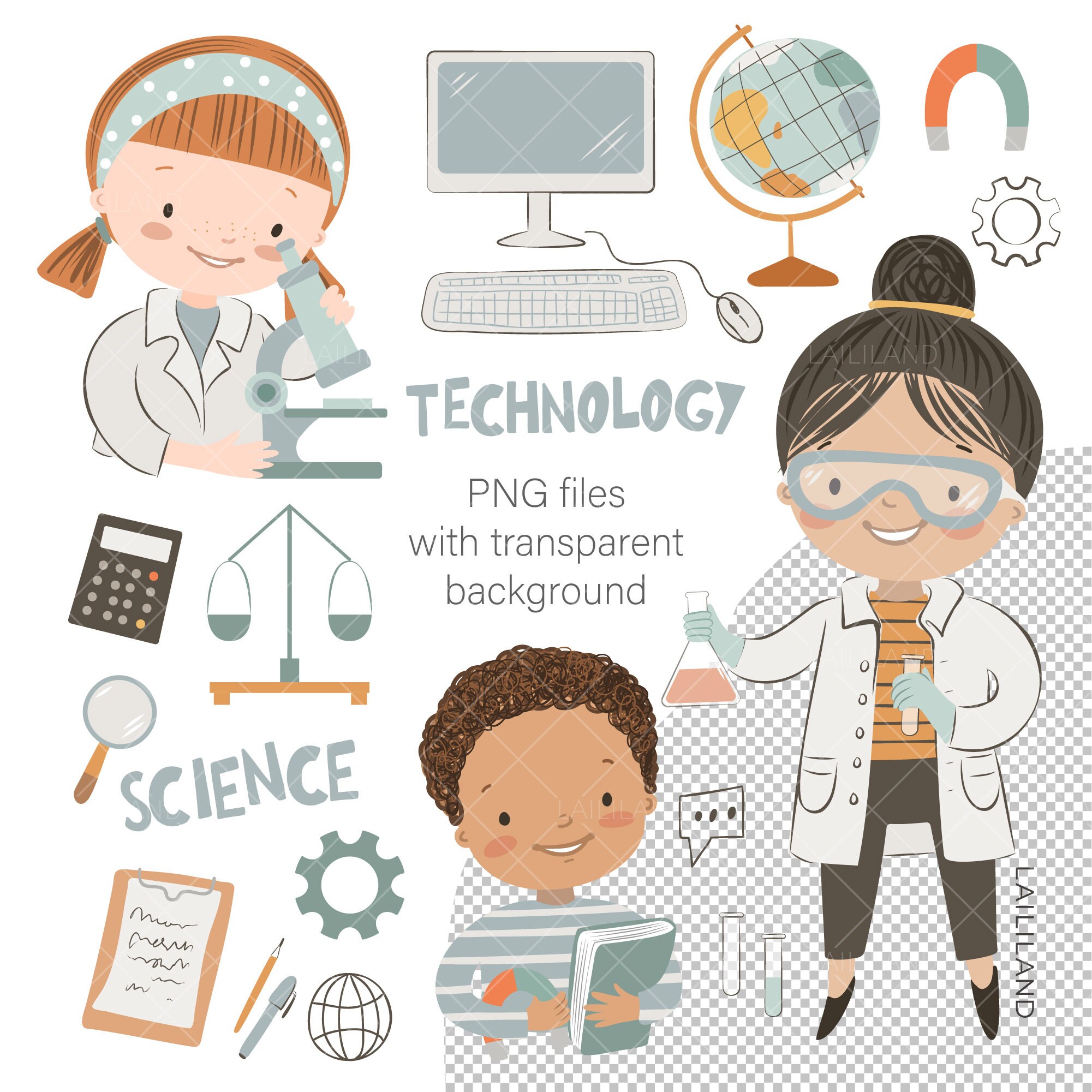 Science Clipart Classroom Clipart Kids Hobby Png School - Etsy