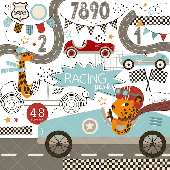 Race Car Clipart For Kids