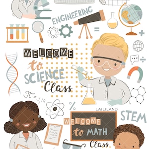 Science Clipart, Classroom Clipart, Kids Hobby Png, School Clip Art ...