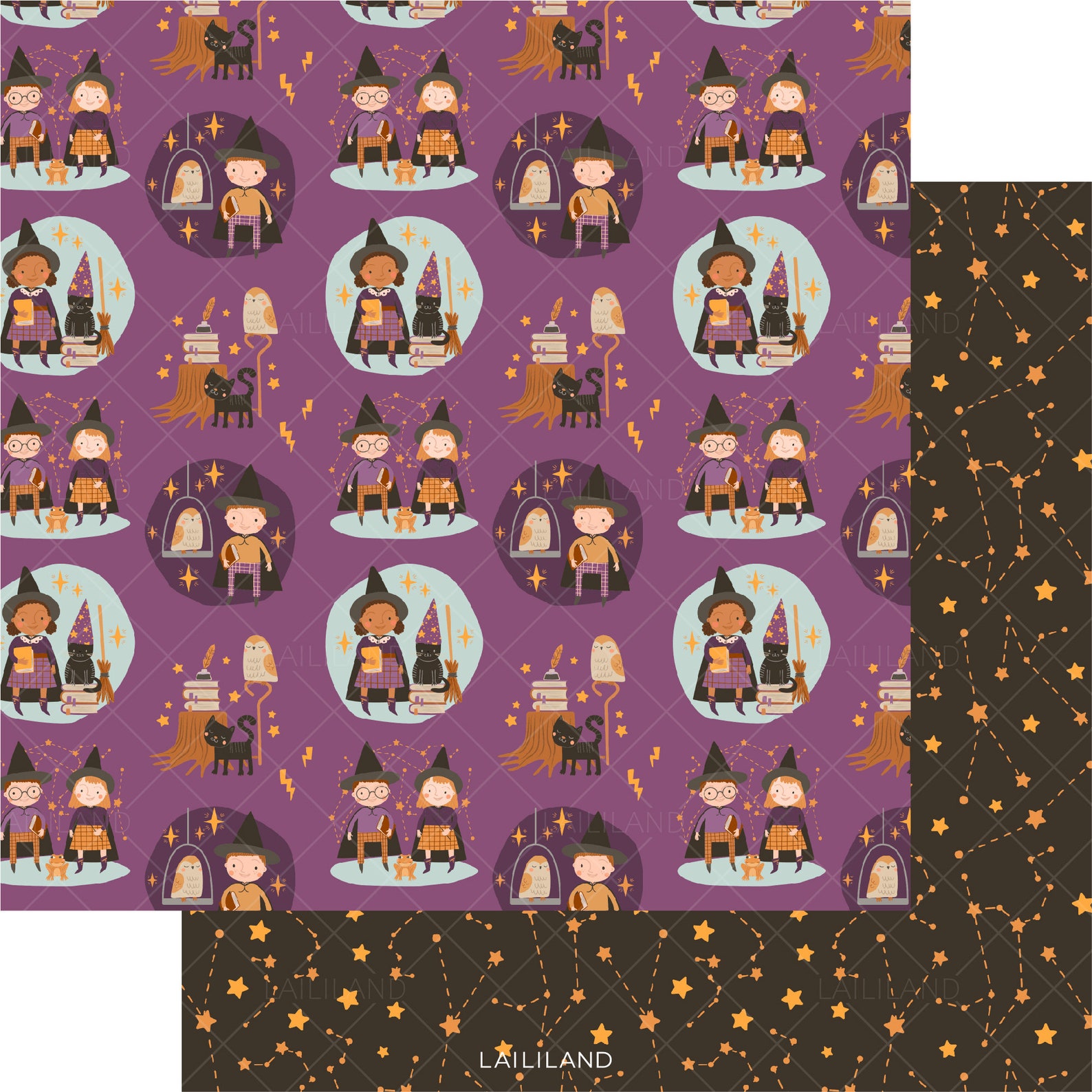 Wizard Digital Paper: Magic Seamless Pattern (digital Download) - Etsy