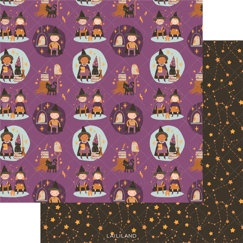 Wizard Digital Paper: Magic Seamless Pattern (digital Download) - Etsy