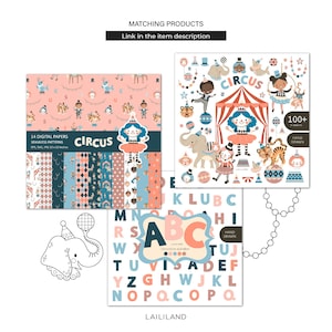 Circus Black and White Clipart Carnival Doodle Png Files Circus Kids ...