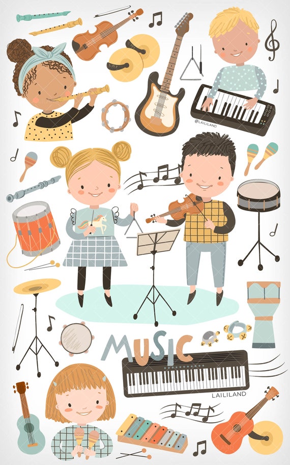 Musical Instruments For Kids Clipart Classroom