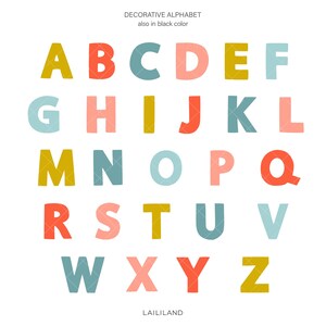 Animal Alphabet Clipart, ABC Clip Art, Cute Animals Png Files, Alphabet ...